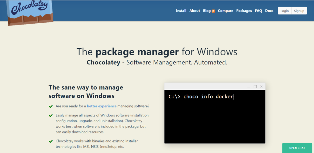 Chocolatey package manager for Windows || Kenan Hançer Blog